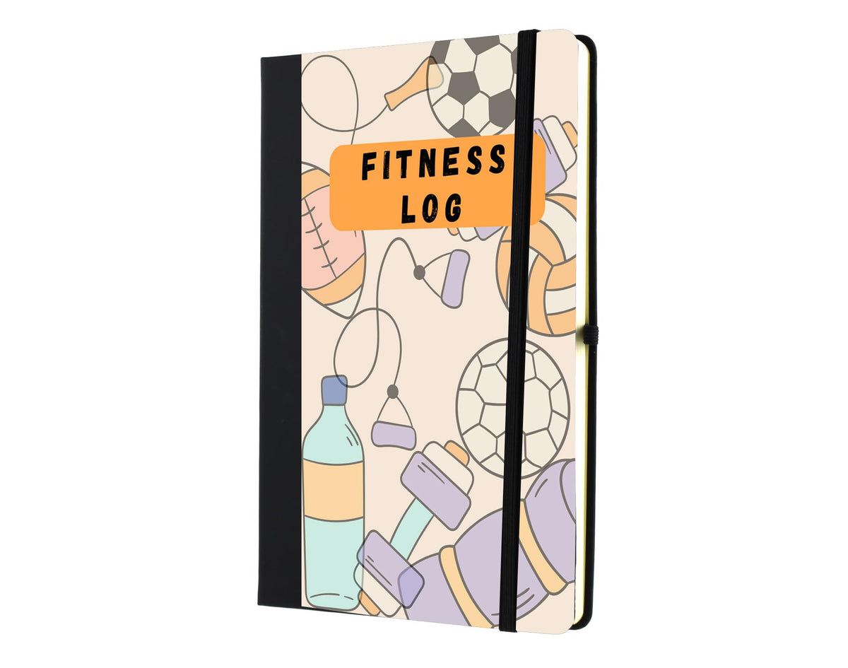 'Fitness Log' A5 Sized Lined Paper Scrapbook - Prioritise Your Fitness ...